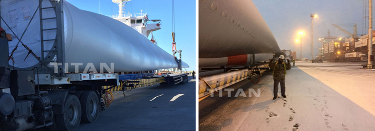 Transporting wind turbine blades-Large Wind Turbine Blade ...