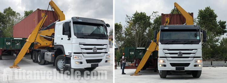 20/40Ft Side Lifter Trailer 45T For Sale In Papua New Guinea