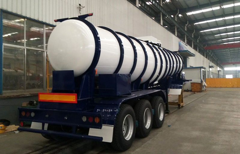 Acid chemical liquid tanker semi trailer | chemical tank trailer | acid tanker trailer