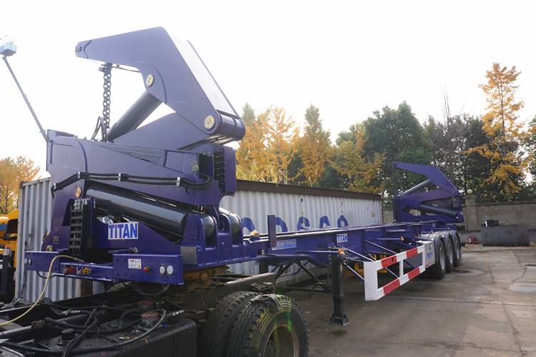 45ton Container Side Loader Crane Trailer for Sale