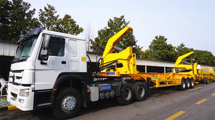 Side Loader Crane Trailer for Sale