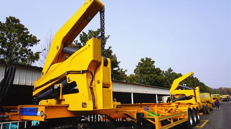 Side Loader Crane Trailer for Sale